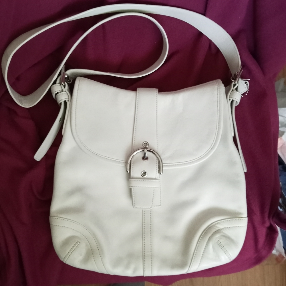 Coach Soho 9480 Crossbody Beige/Bone Leather /B3 - Gem